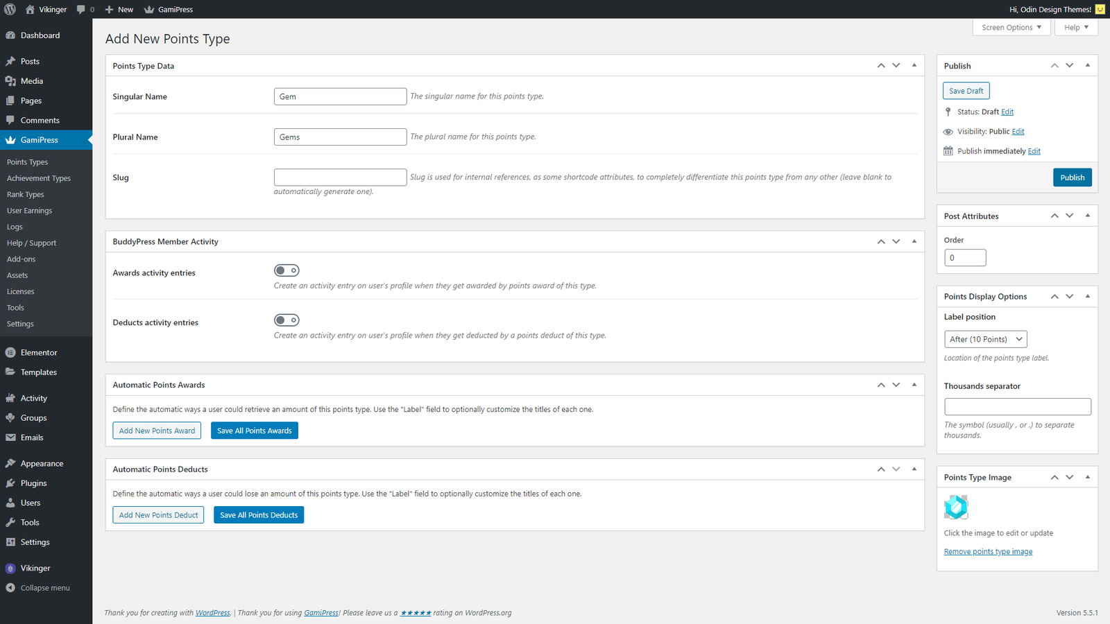 Credits – Vikinger – BuddyPress and GamiPress Social Community